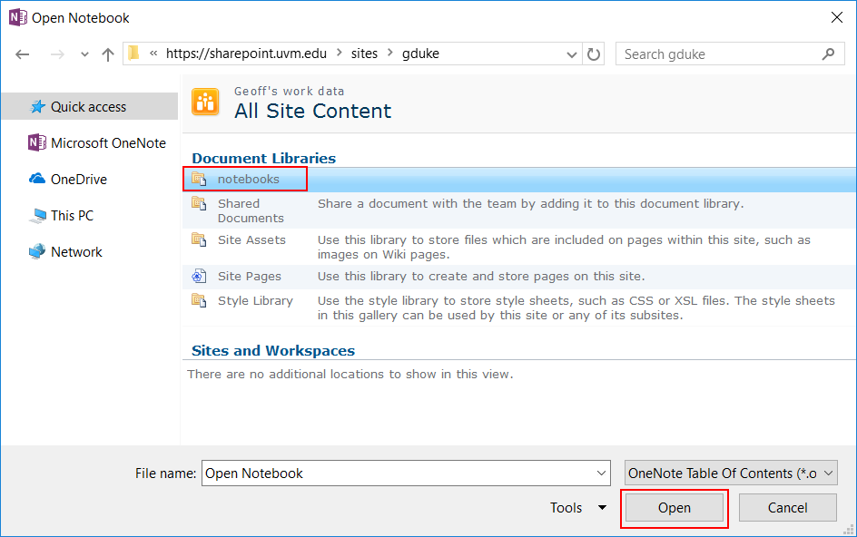 Moving Onenote Notebooks To Sharepoint Geoff Uvm
