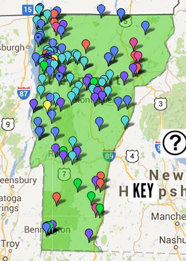 Interactive Map Shows UVM Research Around Vermont