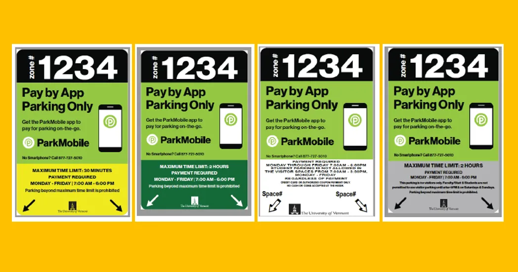 Short Term Parking Color Codes | Transportation and Parking Services ...