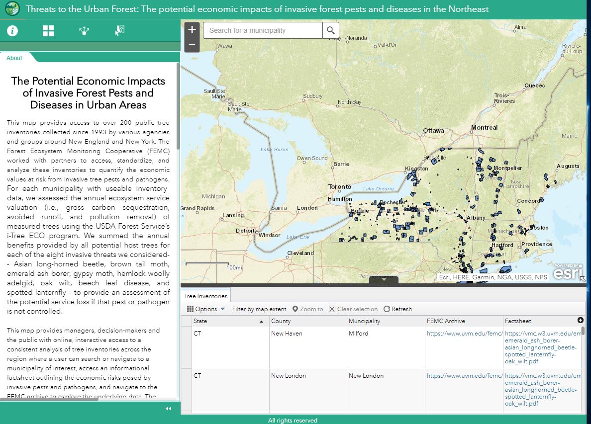 FEMC Project - Quantifying the Economic Impacts of Invasive Forest Pests