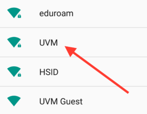 Connect to UVM Wireless – UVM Knowledge Base