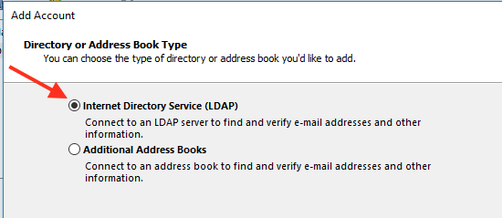 Add UVM Address book to Outlook via LDAP – UVM Knowledge Base