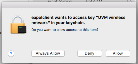 UVM Wireless – Remove outdated profile – UVM Knowledge Base