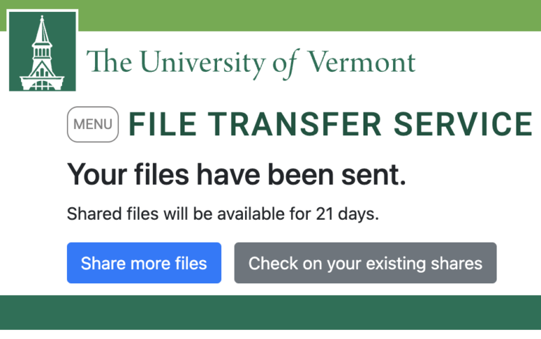 ETS File Transfer Service – UVM Knowledge Base