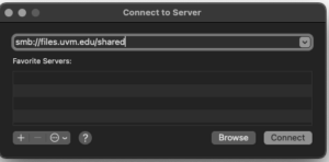 Accessing Network Folders – UVM Knowledge Base