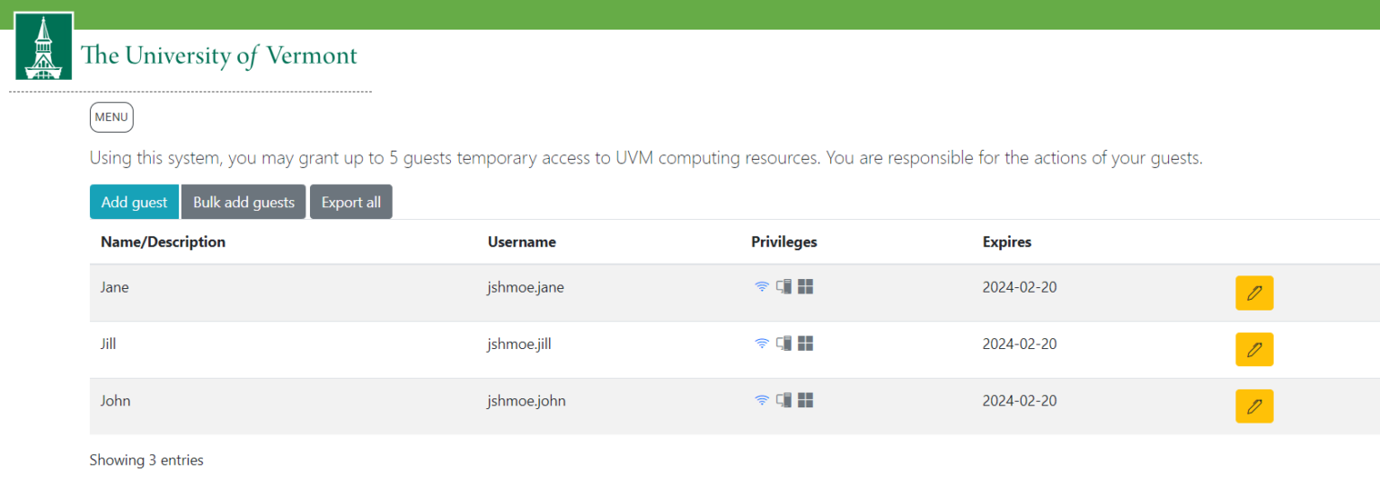 UVM Guest Accounts – UVM Knowledge Base