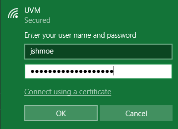 Connect to UVM Wireless – UVM Knowledge Base