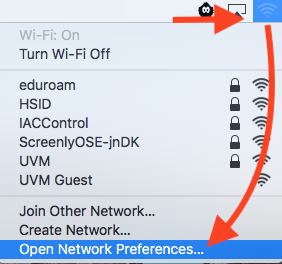 Forget a Wireless Network – UVM Knowledge Base