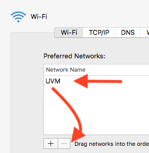 Forget a Wireless Network – UVM Knowledge Base
