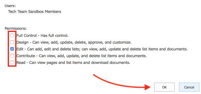 SharePoint 2016 Permissions Management – UVM Knowledge Base