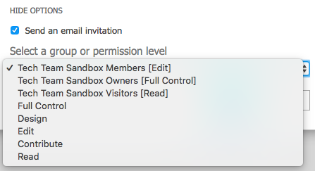SharePoint 2016 Permissions Management – UVM Knowledge Base