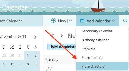 Adding and Importing Campus Calendars – UVM Knowledge Base