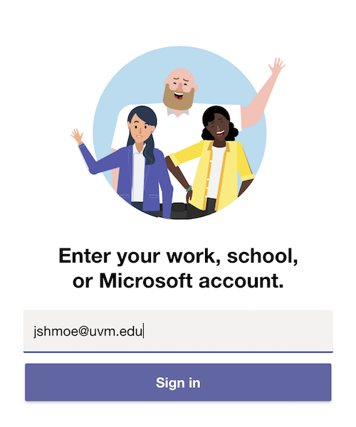 Microsoft Teams – Installation & Sign-In – UVM Knowledge Base