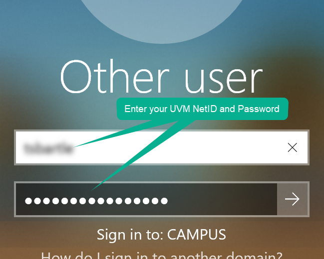 Remote Initial Sign-in for CAMPUS Domain-joined Computers – UVM ...