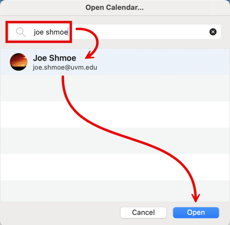 Adding a Calendar to Outlook – UVM Knowledge Base