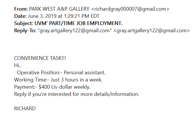 Managing Online Safety: Phishing and Spam – UVM Knowledge Base