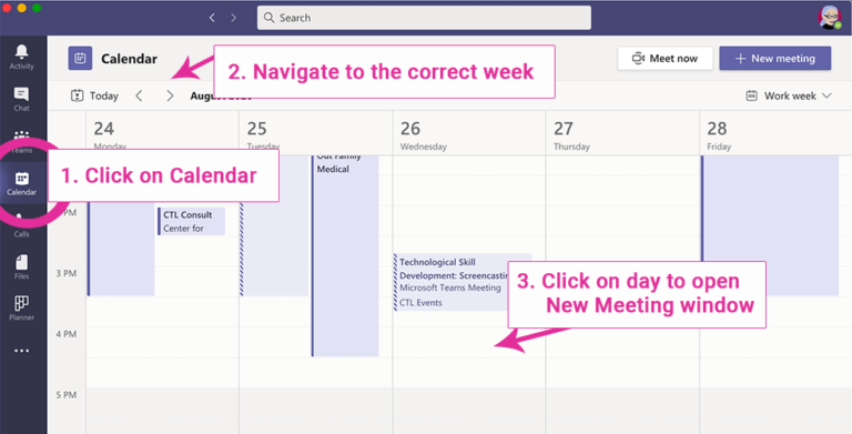 Microsoft Teams – Instructions for Students to Create Office Hours ...