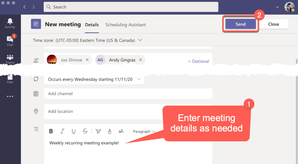 Microsoft Teams – Recurring Meetings – UVM Knowledge Base Microsoft Teams – Recurring Meetings – UVM Knowledge Base