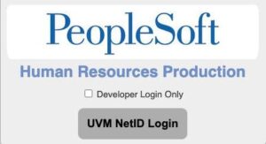 PeopleSoft HCM – UVM Knowledge Base