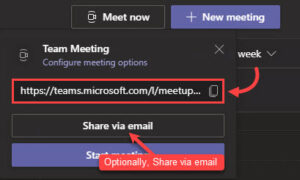 Microsoft Teams – Creating and Sharing a Link to a Meeting – UVM ...