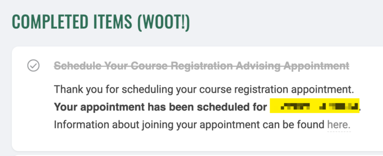 Attending your Course Registration Advising Appointment – UVM Knowledge ...