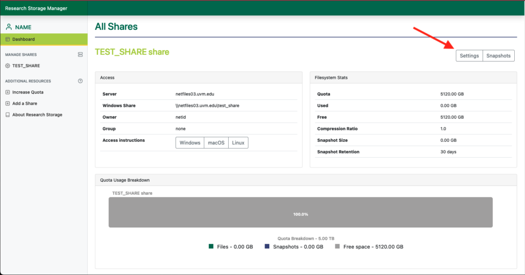 Research Storage (Netfiles) – UVM Knowledge Base