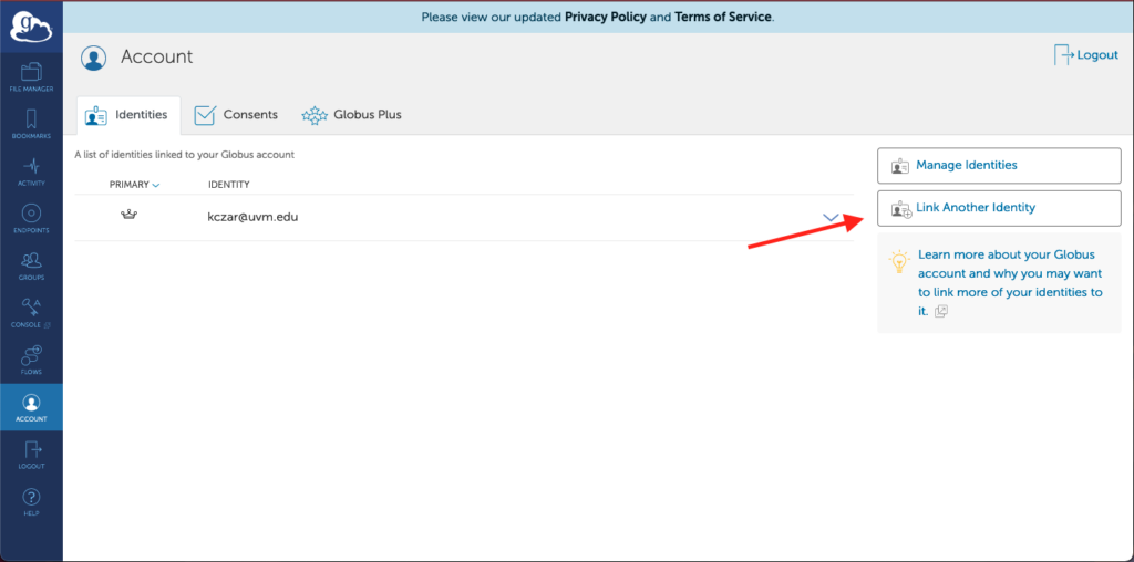 Globus (data transfer service) – UVM Knowledge Base