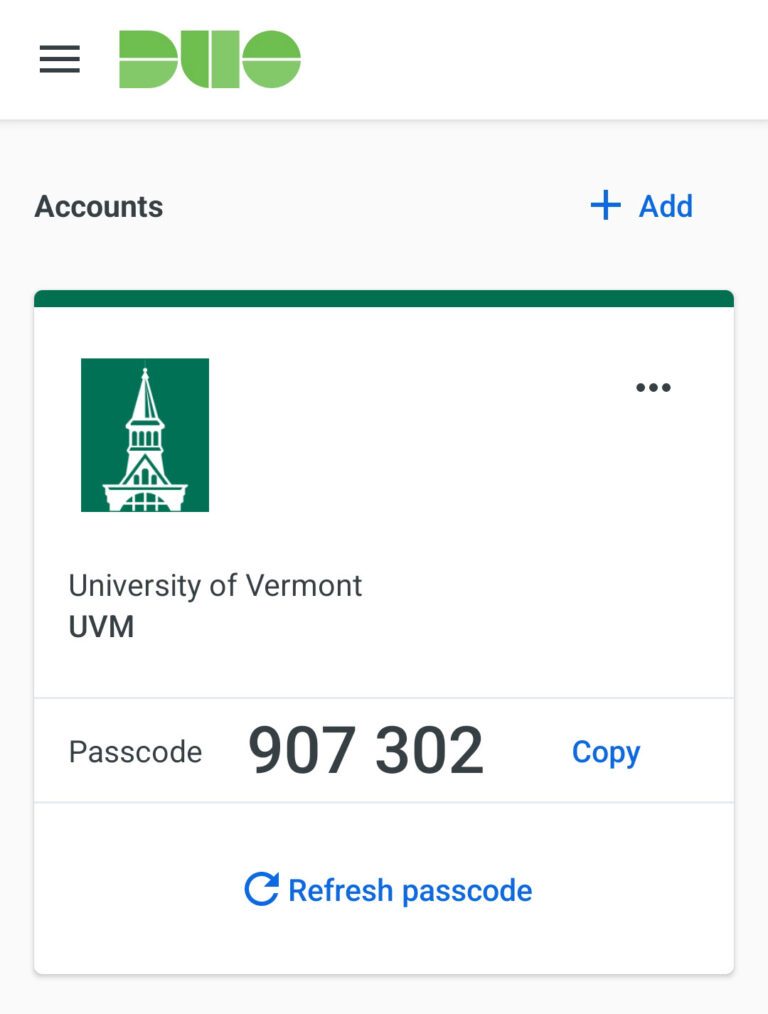Duo Multi-Factor Authentication – UVM Knowledge Base