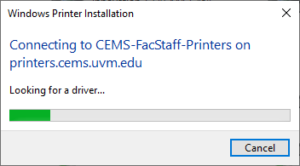 CEMS Printing: Faculty and Staff – UVM Knowledge Base