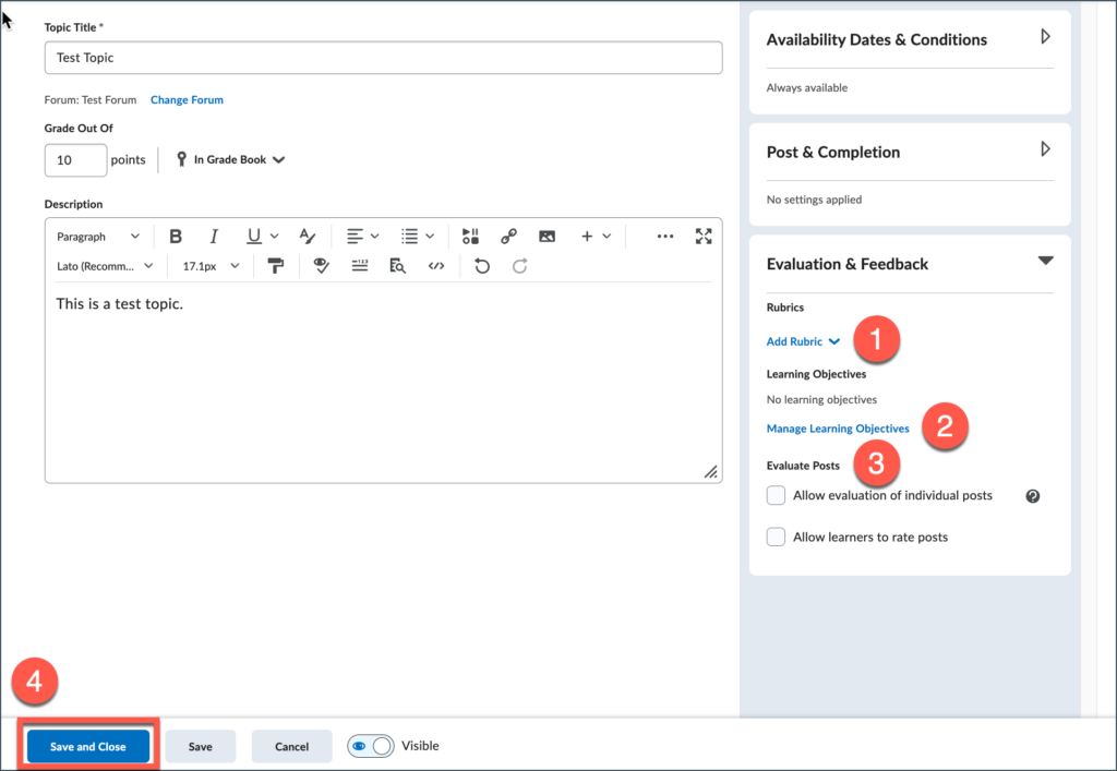 Brightspace – Discussions – UVM Knowledge Base