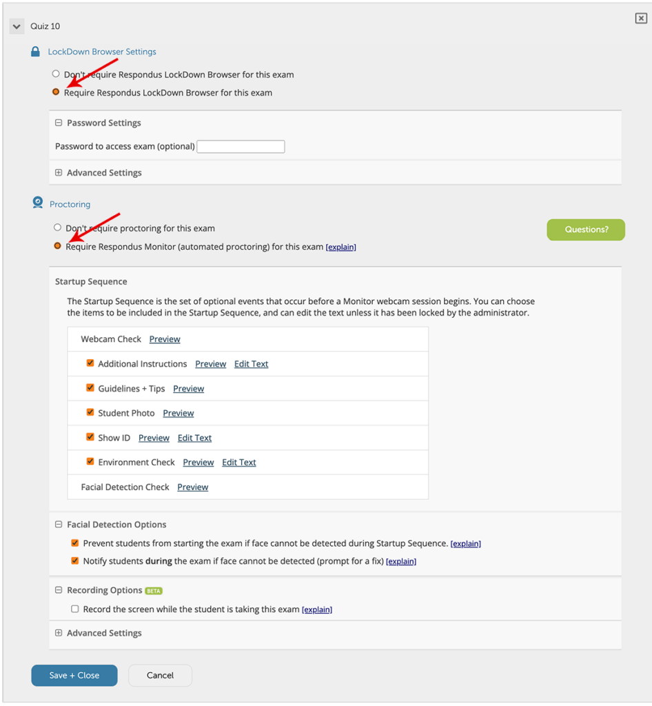 Brightspace – Respondus LockDown Browser for Quizzes (Instructors) – UVM Knowledge Base