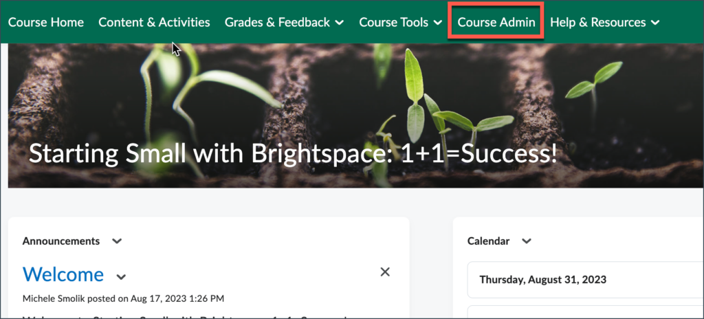 Brightspace – Make Your Course Active (Available) for Students – UVM ...