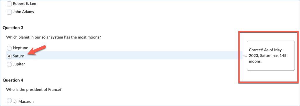 Brightspace – Self Assessments – UVM Knowledge Base