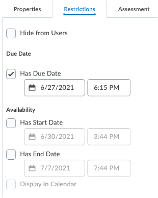 Brightspace – Calendar – UVM Knowledge Base