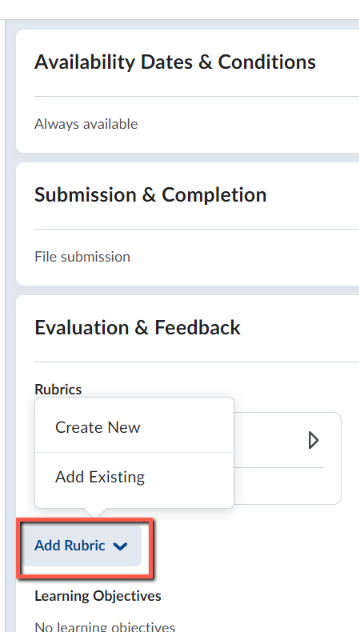 Brightspace – Rubrics – UVM Knowledge Base