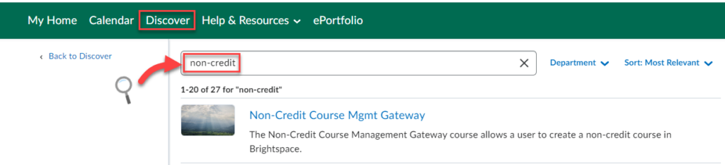 Brightspace – Non-Credit Course Creation/ Learner Self-Enrollment – UVM ...