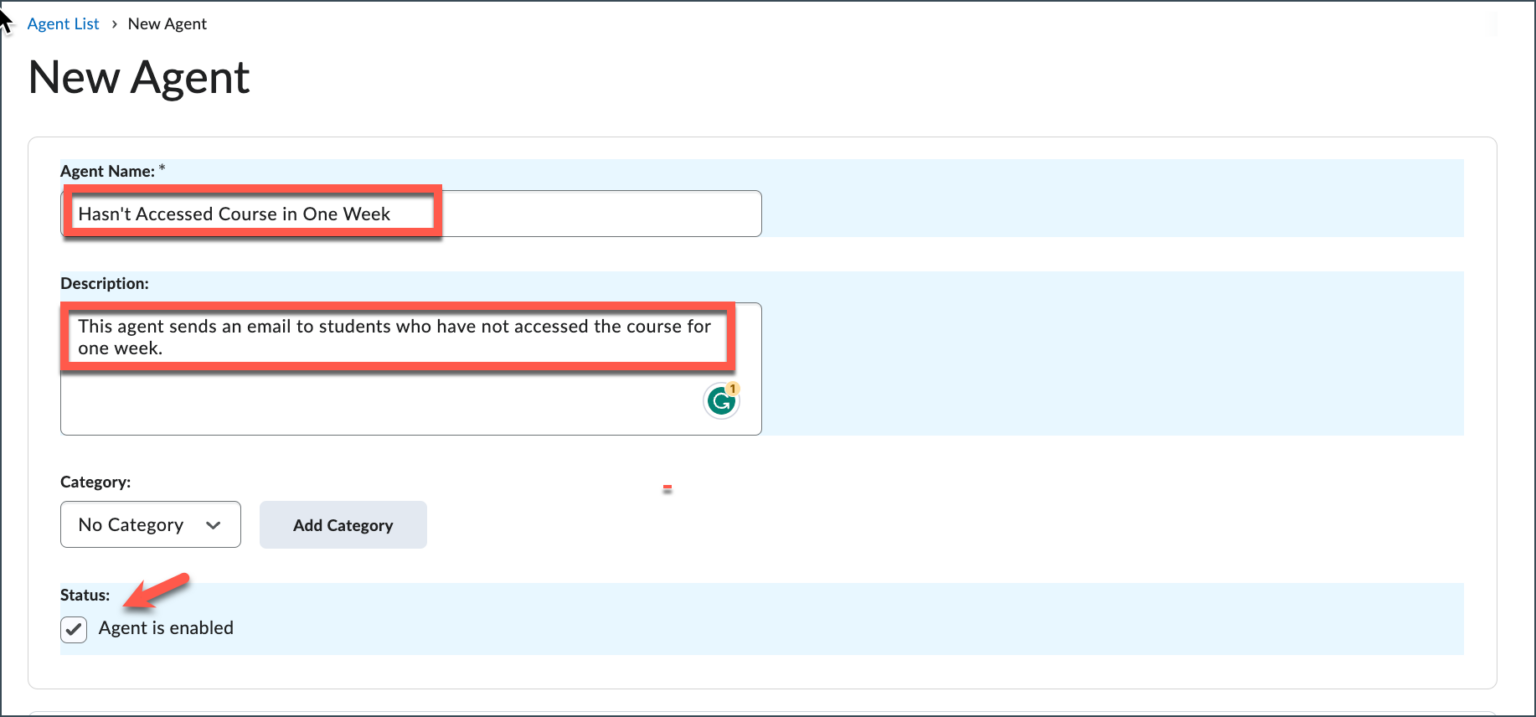 Brightspace – Intelligent Agents – UVM Knowledge Base