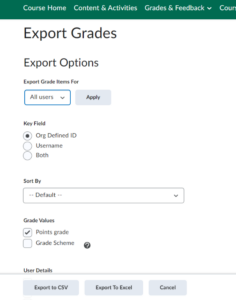 Brightspace – Grade Book: Set Up and Use – UVM Knowledge Base