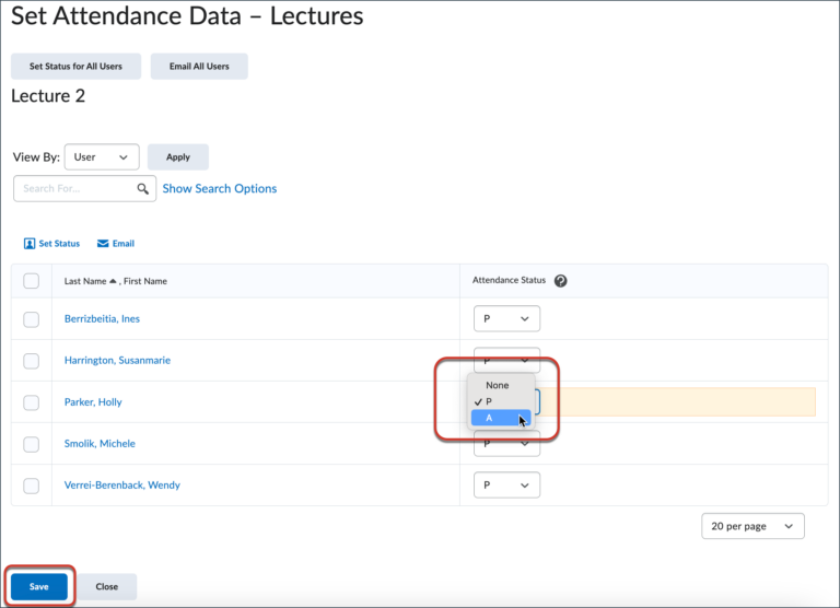 Brightspace: Attendance Tool – UVM Knowledge Base