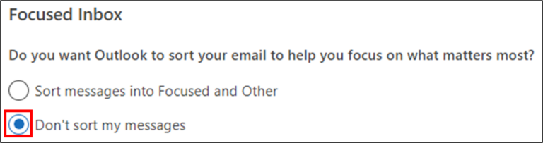 Focused Inbox – UVM Knowledge Base