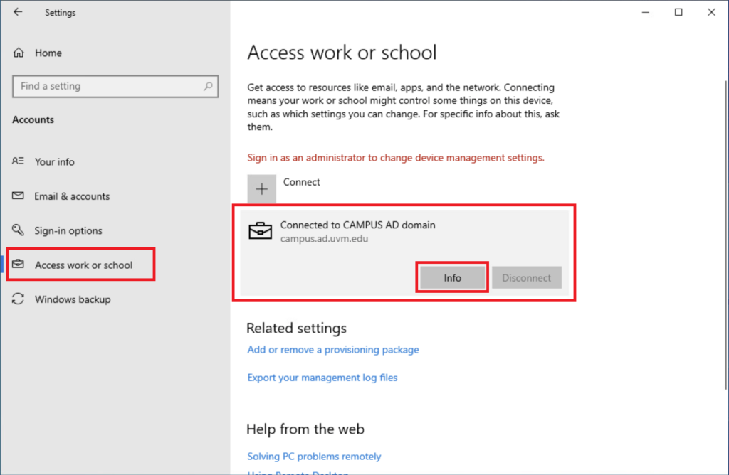 Windows – Intune Policy Sync – UVM Knowledge Base