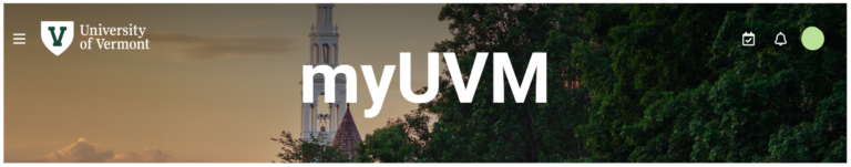 myUVM – Personal Information for Students – UVM Knowledge Base