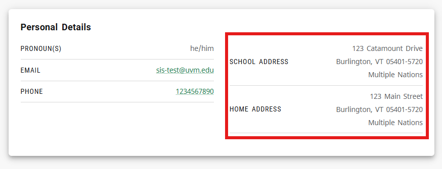 myUVM – Profile Page – UVM Knowledge Base