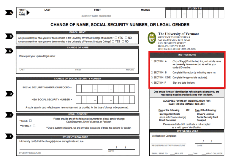 myUVM – Personal Information for Students – UVM Knowledge Base
