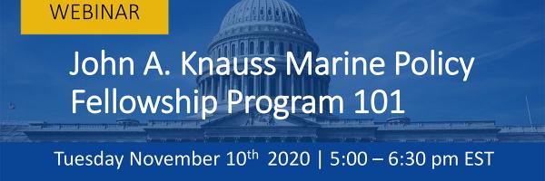 John A. Knauss Marine Policy Fellowship Program 101: Webinar | Lake ...