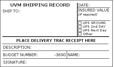 graphic of shipping record