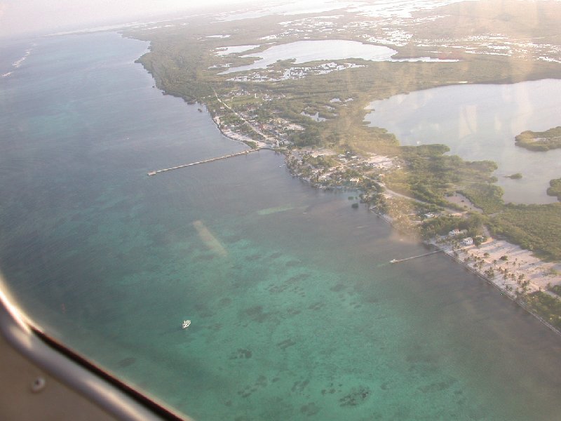 Xcalak from the air