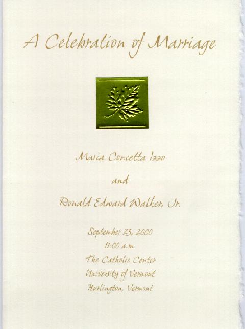 Maria Izzo & Ron Walker, Jr. Wedding