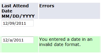 Last Date of Attendance