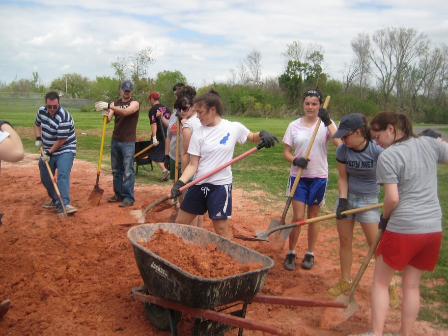 building baseball field